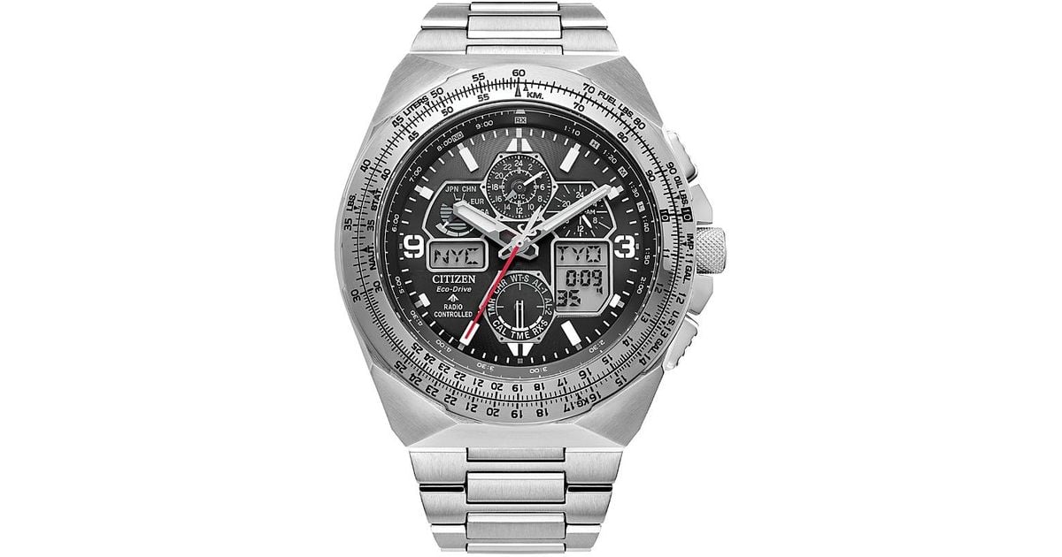 Citizen Eco-Drive Promaster Air Skyhawk Chronograph, 46Mm in Gray for ...