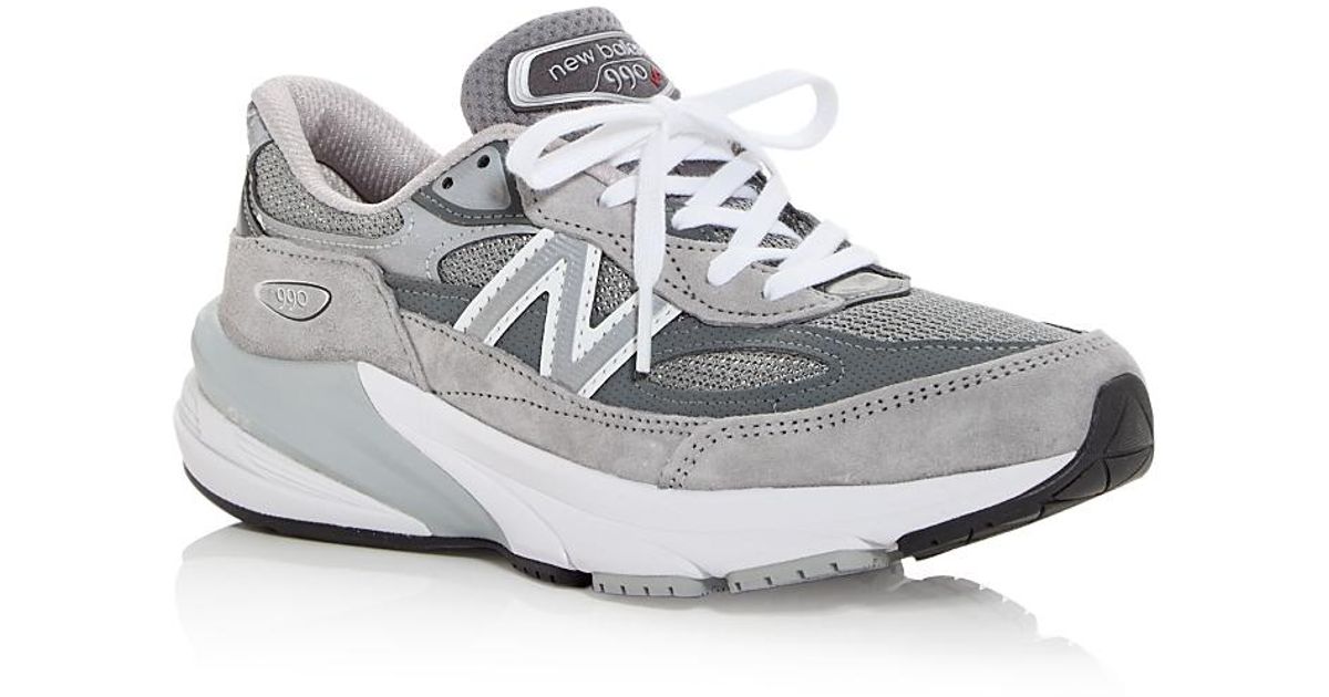 New Balance 990 V6 Low Top Sneakers in White | Lyst