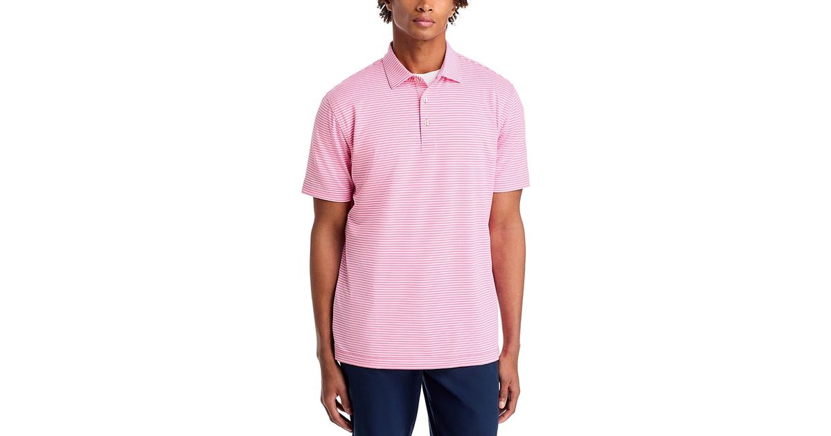 Peter Millar Cedar Proformance Polo in Pink for Men | Lyst UK