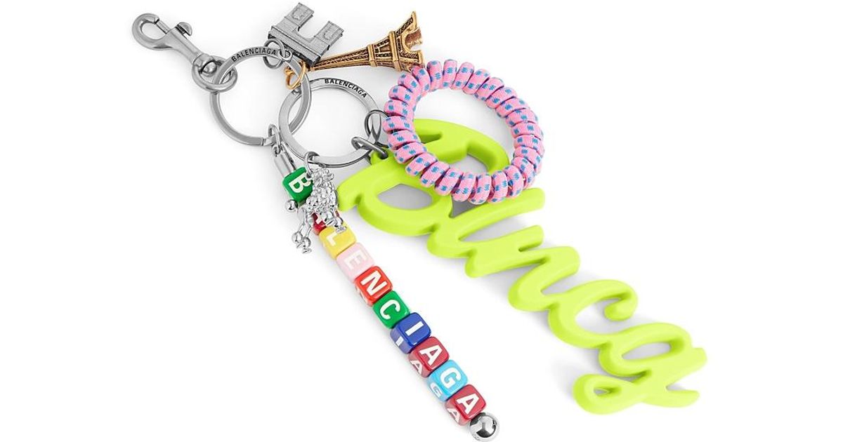 Balenciaga Blncg Charm/Keychain in Metallic | Lyst