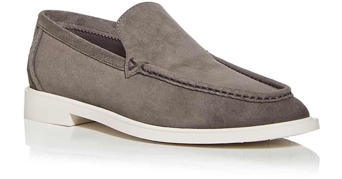 Bottega Veneta Astaire Apron Toe Loafers in Gray for Men | Lyst