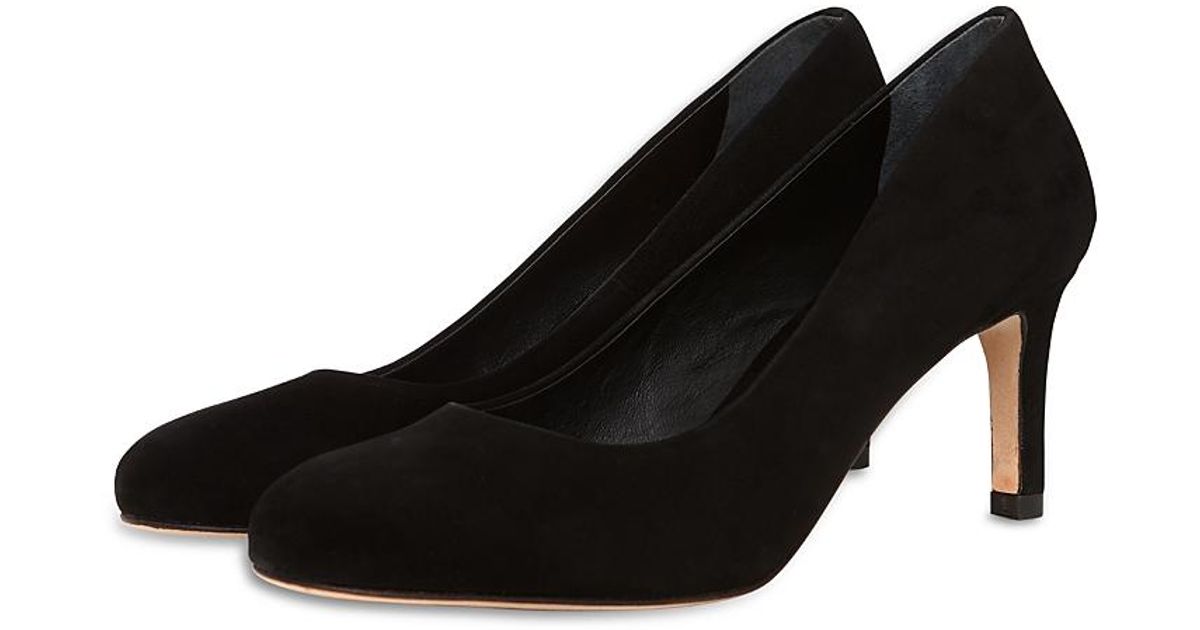 Hobbs Lizzie Mid Heel Court Pumps in Black | Lyst