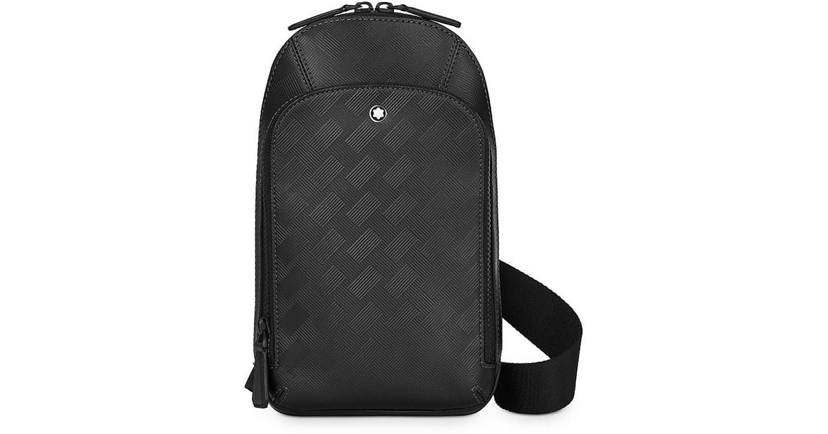 Montblanc Extreme 3.0 Leather Sling Bag in Black for Men | Lyst