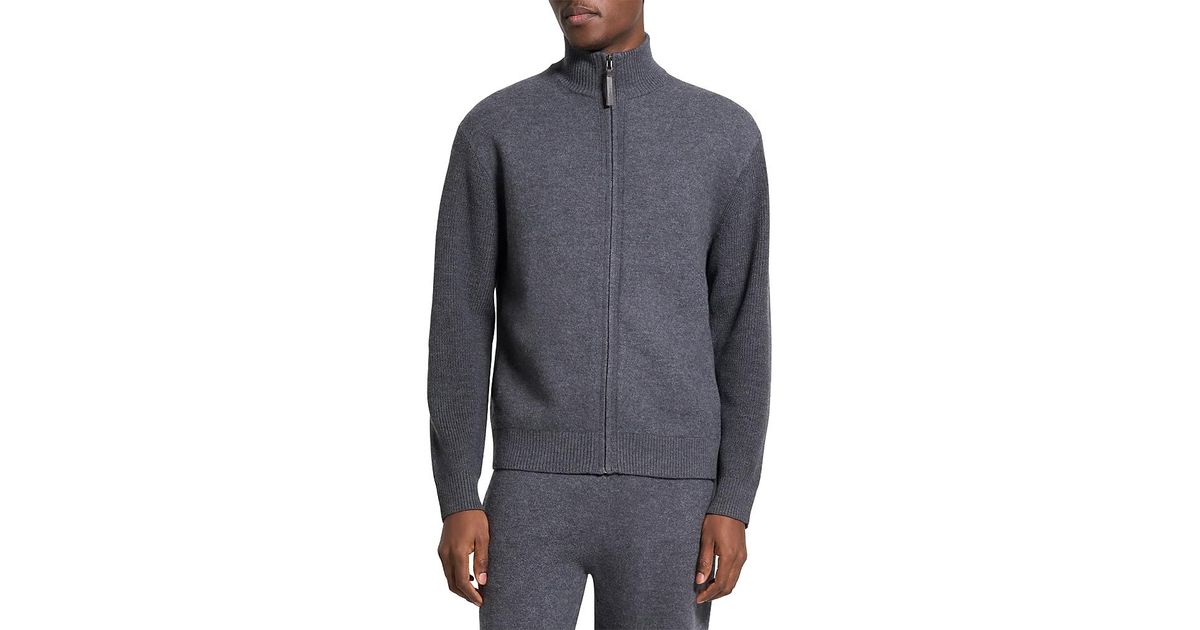 Theory Long Sleeve Relaxed Fit Wool Turtle Neck Sweater in Blue for Men ...