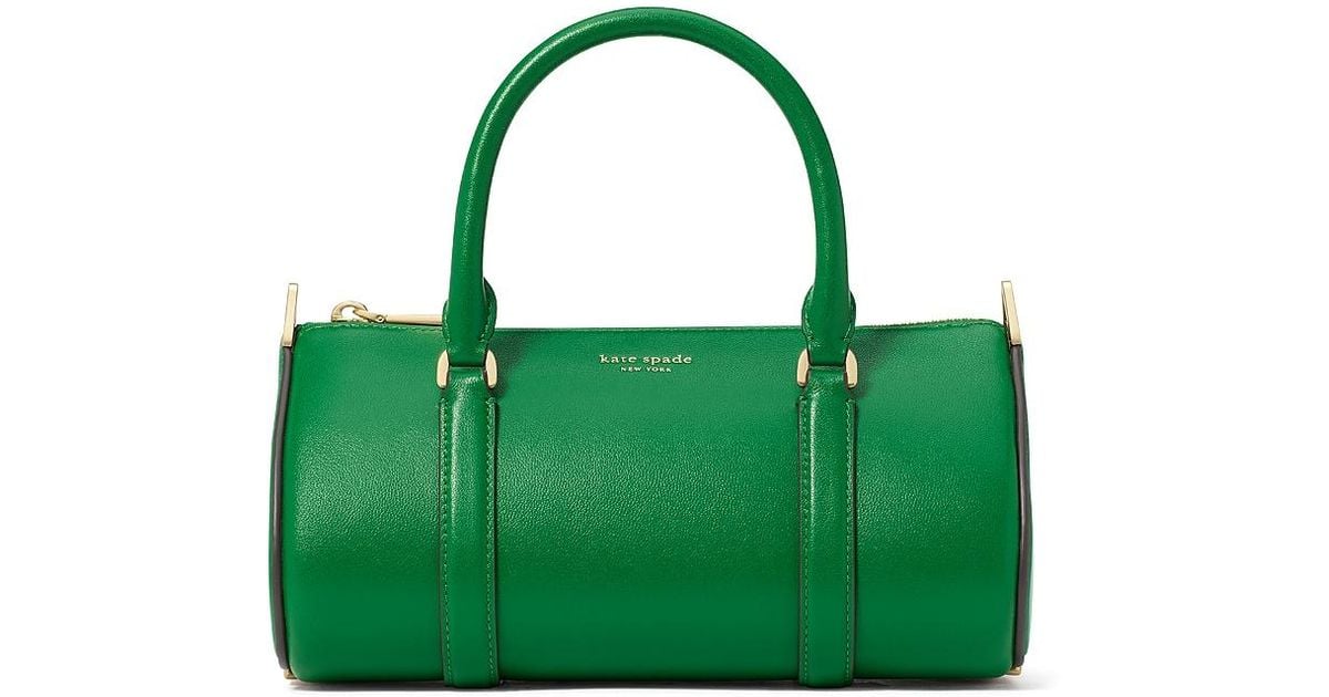 Kate Spade Spade Icon Barrel Bag in Green | Lyst