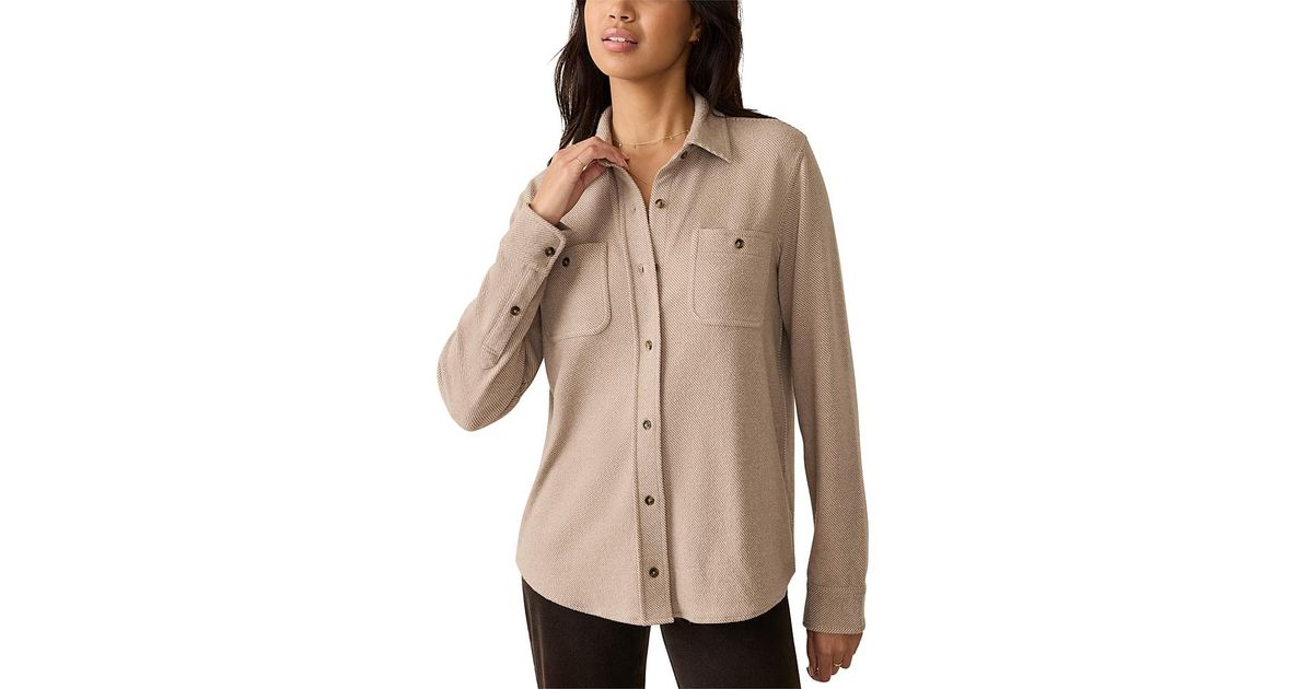 Faherty Legend Shirt in Natural | Lyst UK