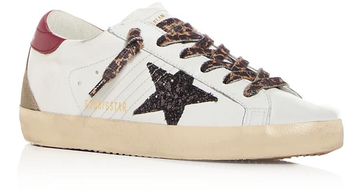 Golden Goose Super-Star Low Top Sneakers in White | Lyst UK