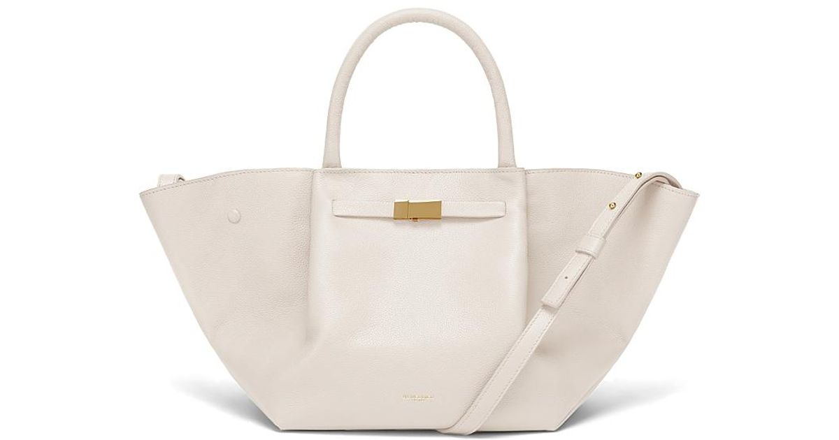 DeMellier London London Midi New York Leather Tote in White | Lyst