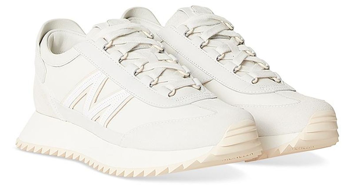 Moncler Pacey2 Lace Up Low Top Sneakers in White for Men | Lyst