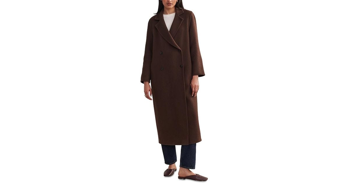 Jenni Kayne Olivia Wool Blend Coat in Brown | Lyst