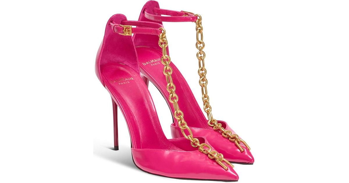 Balmain Sync Stilettos in Pink | Lyst