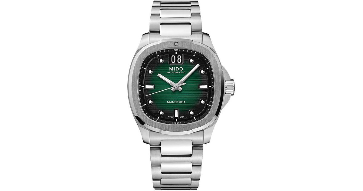 MIDO Multifort Tv Big Date Watch, 41Mm in Gray | Lyst
