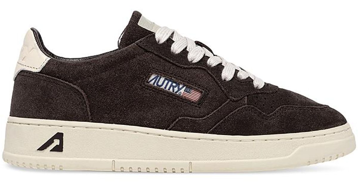 Autry Medalist Low Lace Up Sneakers in Black for Men | Lyst