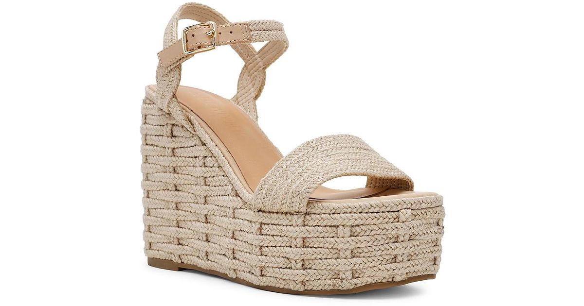 Steve Madden Pinky Platform Sandals in Metallic | Lyst