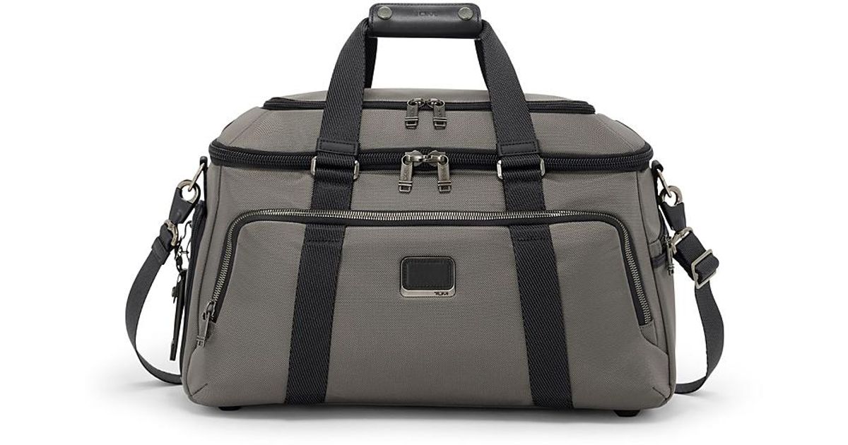 Tumi Alpha Bravo Mccoy Ballistic Nylon & Leather Gym Bag in Black for Men | Lyst