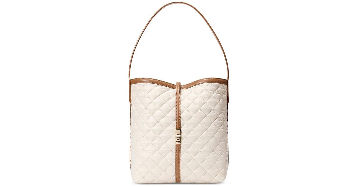 MZ Wallace Small Astor Hobo Bag in White | Lyst