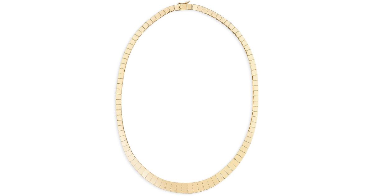 Lana Jewelry Jewelry Graduating Flash Tile Chain Necklace in Metallic ...