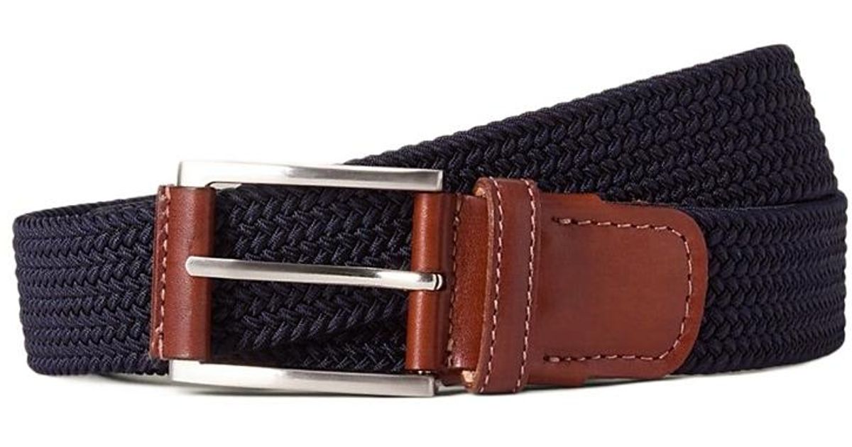 Robert Talbott Stretch Nylon Garfield Belt in Black for Men | Lyst