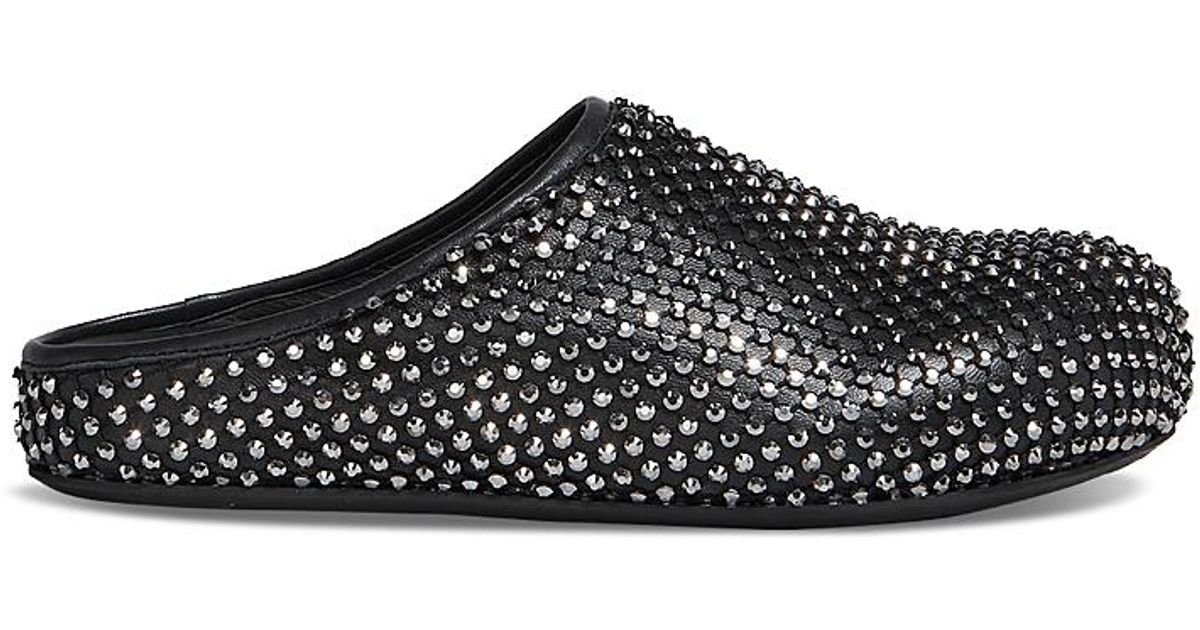 Marni Rhinestone Embellished Slip On Clogs in Black for Men | Lyst