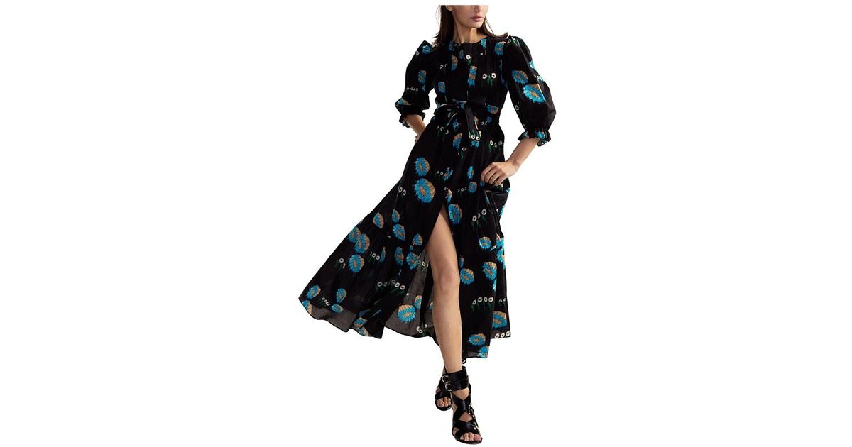 Cynthia Rowley Eve Pintuck Dress in Black | Lyst