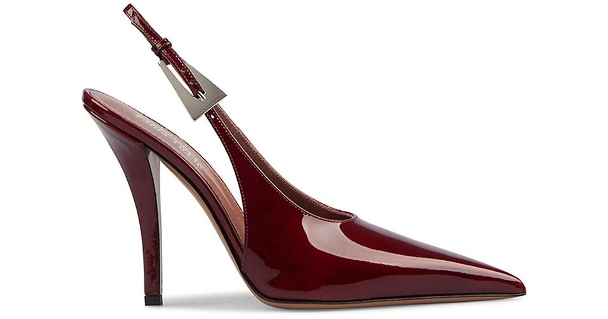 Paris Texas Jessica Pointed Slingback Pumps in Red | Lyst
