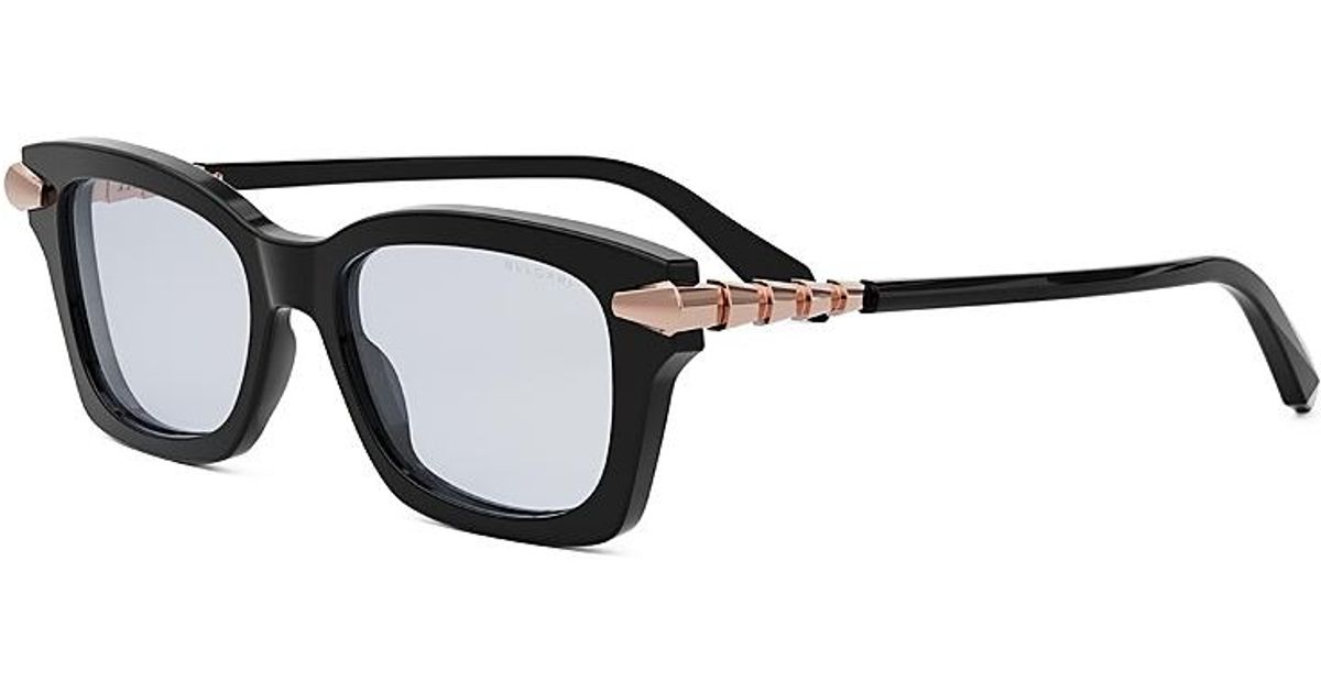 BVLGARI Serpenti Rectangular Eyeglasses, 50Mm in Black | Lyst
