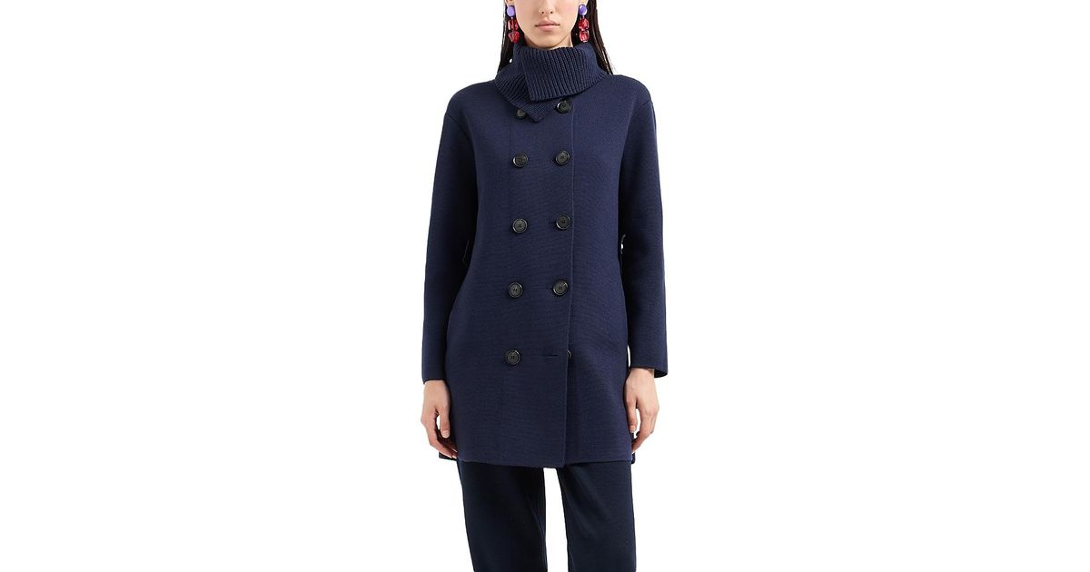 Emporio Armani Milano Stitch Jacket in Blue | Lyst