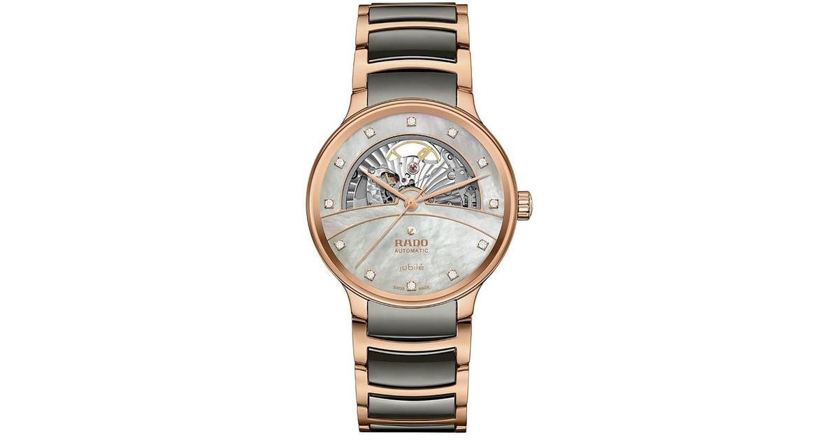 Rado Centrix Open Heart Automatic Watch, 39Mm in Metallic | Lyst