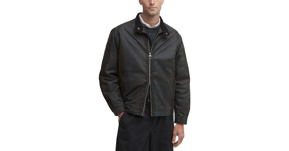Barbour Harrington Check Jacket in Black for Men | Lyst
