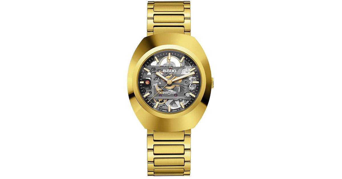 Rado Diastar Original Skeleton Automatic Watch, 38Mm X 45Mm in Metallic ...