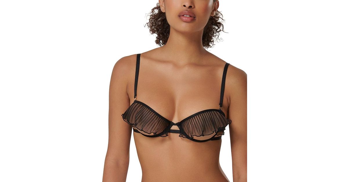 Bluebella Matisse Underwire Semi Open Bra in Black | Lyst