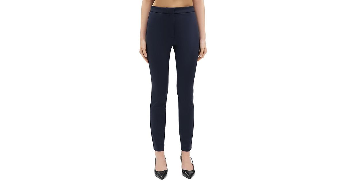 Theory Back Seam Pants in Blue | Lyst