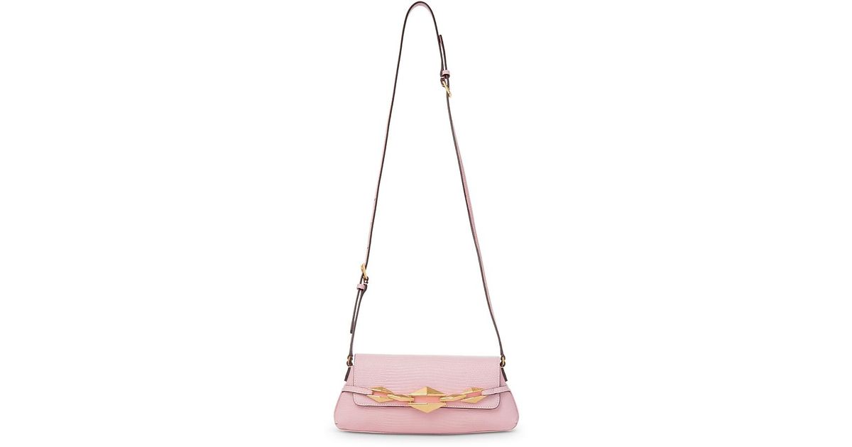 Jimmy Choo Diamond East/West Small Shoulder Bag in Pink | Lyst