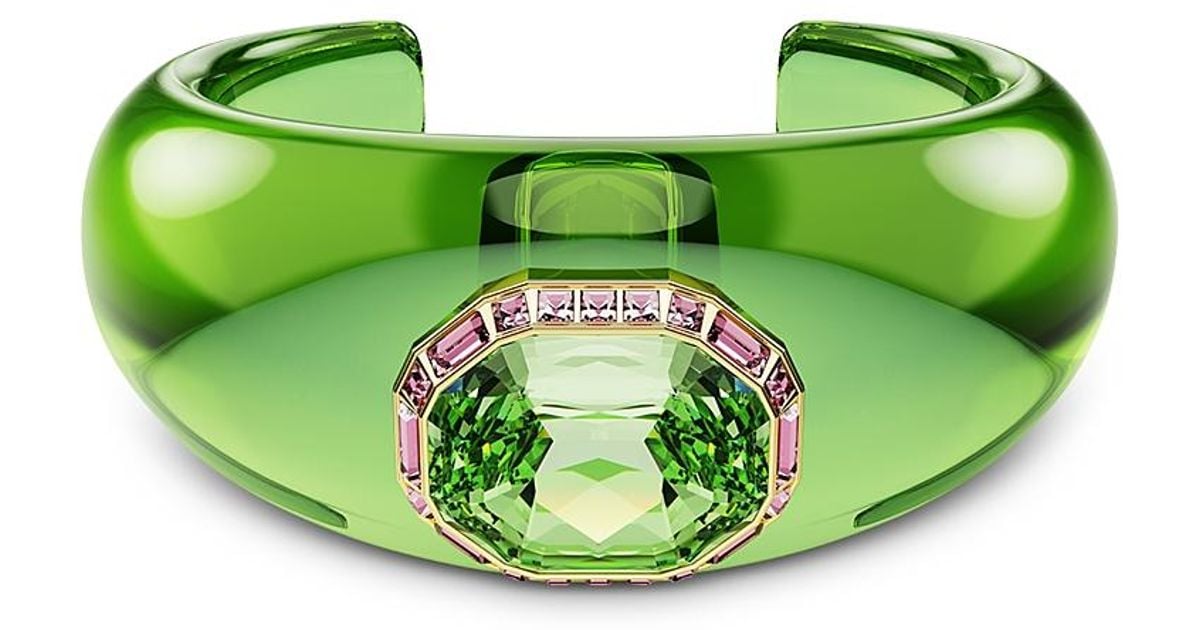 Swarovski Dulcis Crystal Cuff Bracelet in Green | Lyst UK