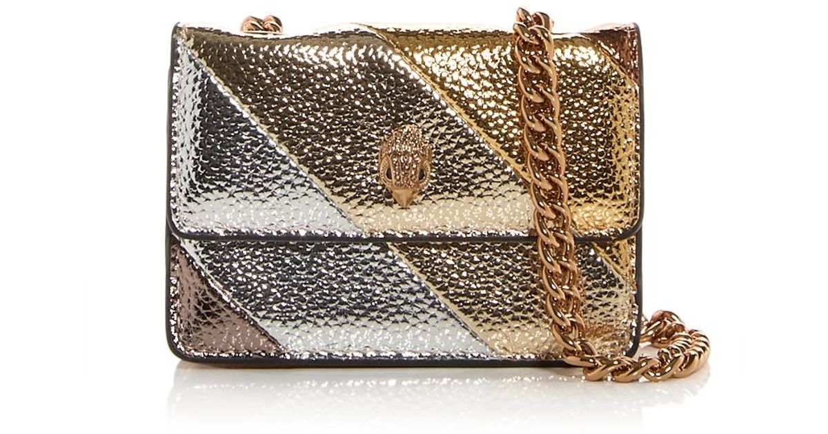 Kurt Geiger Kensington Micro Crossbody in Metallic | Lyst