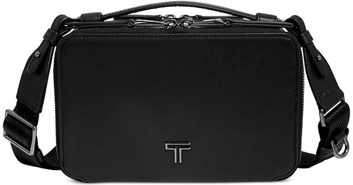 Tumi Voyageur Myla Leather Crossbody in Black | Lyst