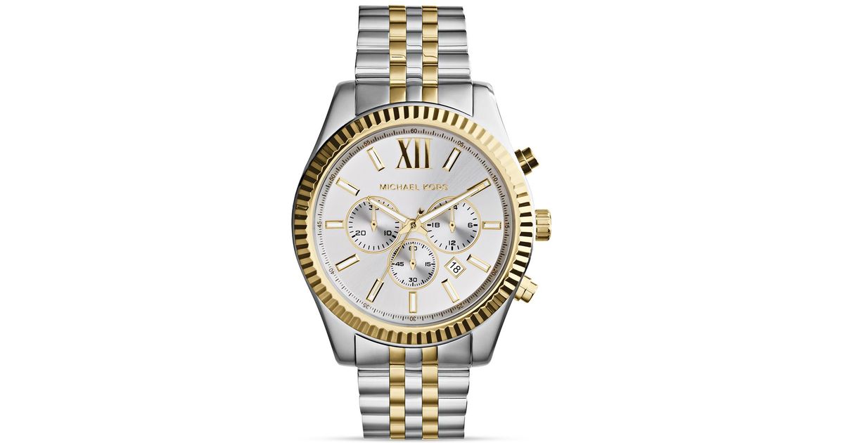 Michael Kors Mk8344 Lexington Watch in Metallic | Lyst