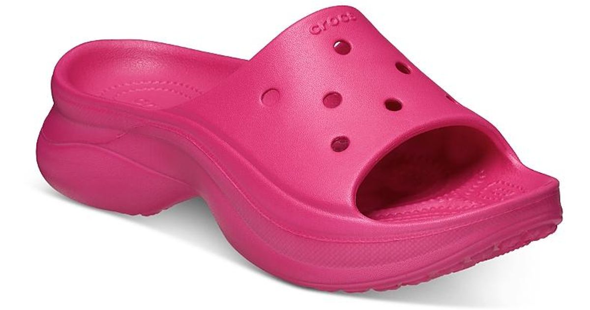 Crocs™ Bae Slide Sandals in Pink | Lyst