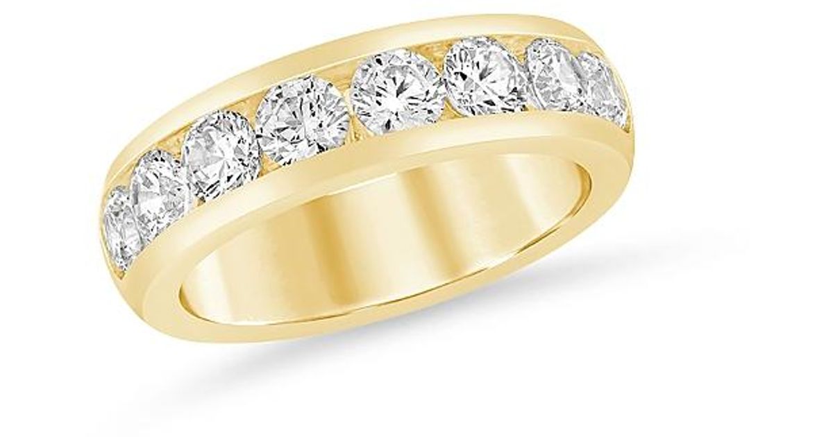 Bloomingdale's Fine Collection Diamond Channel Set Band Ring in White ...