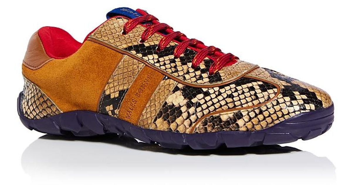 Wales Bonner Python Print Sneakers in Red for Men | Lyst