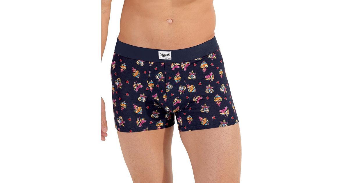 Hom Love Story Boxer Briefs in Blue for Men | Lyst