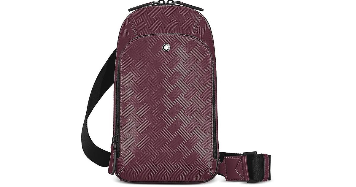 Montblanc Extreme 3.0 Leather Sling Bag in Purple for Men | Lyst