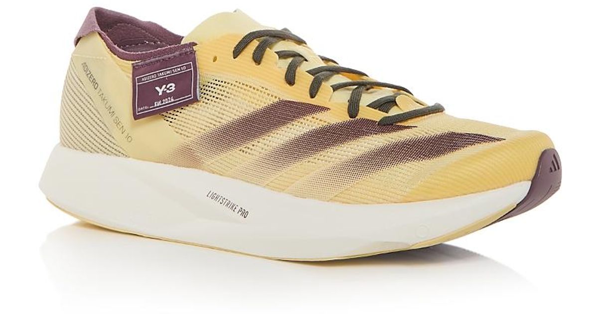 Y-3 Takumi Sen 10 Low Top Sneakers in Natural for Men | Lyst