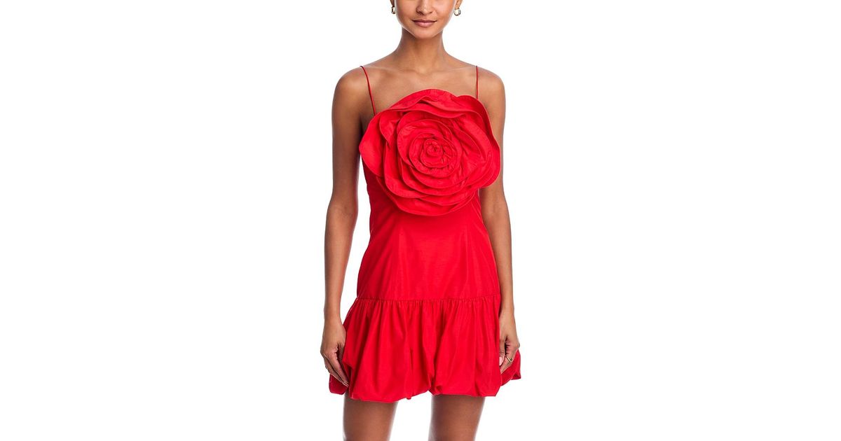 FARM Rio Balloon Mini Dress in Red | Lyst