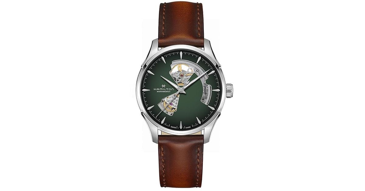 Hamilton Jazzmaster Open Heart Watch, 40Mm in Gray | Lyst