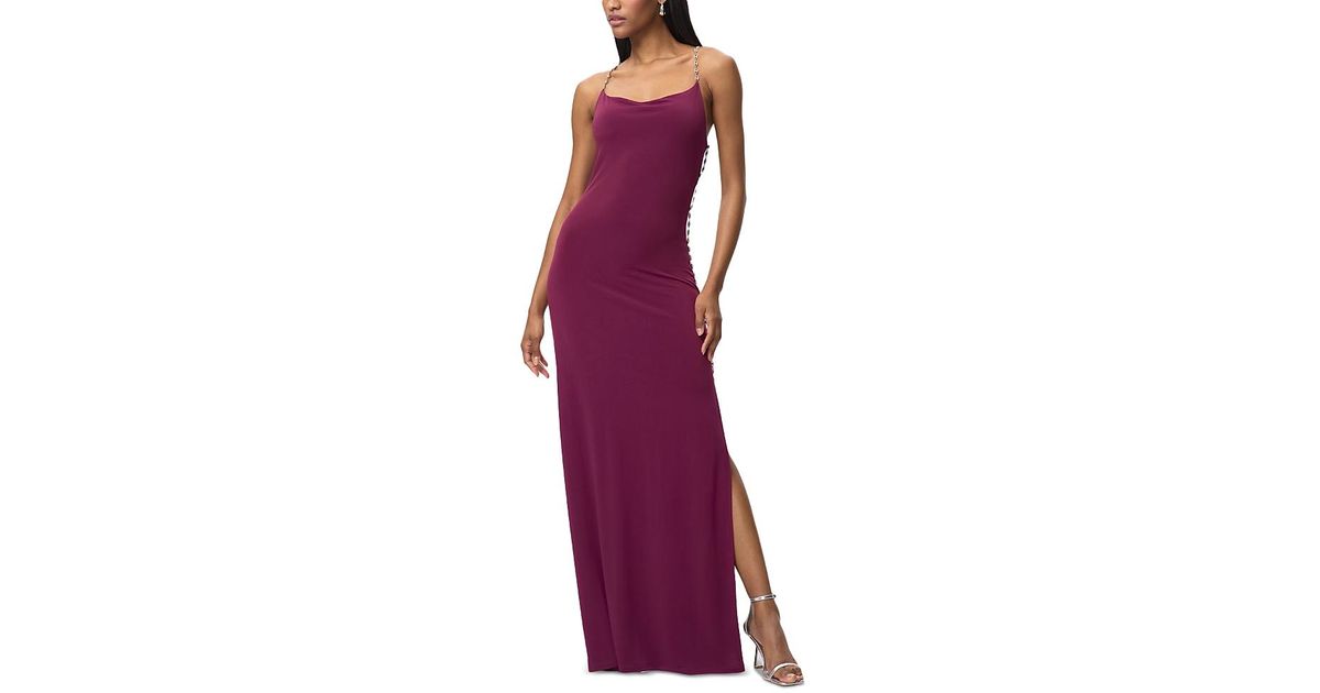 Hervé Léger The Aviva Gown in Purple | Lyst UK