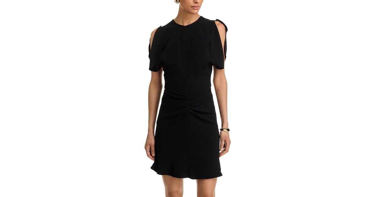 Victoria Beckham Gathered Waist Mini Dress in Black | Lyst UK