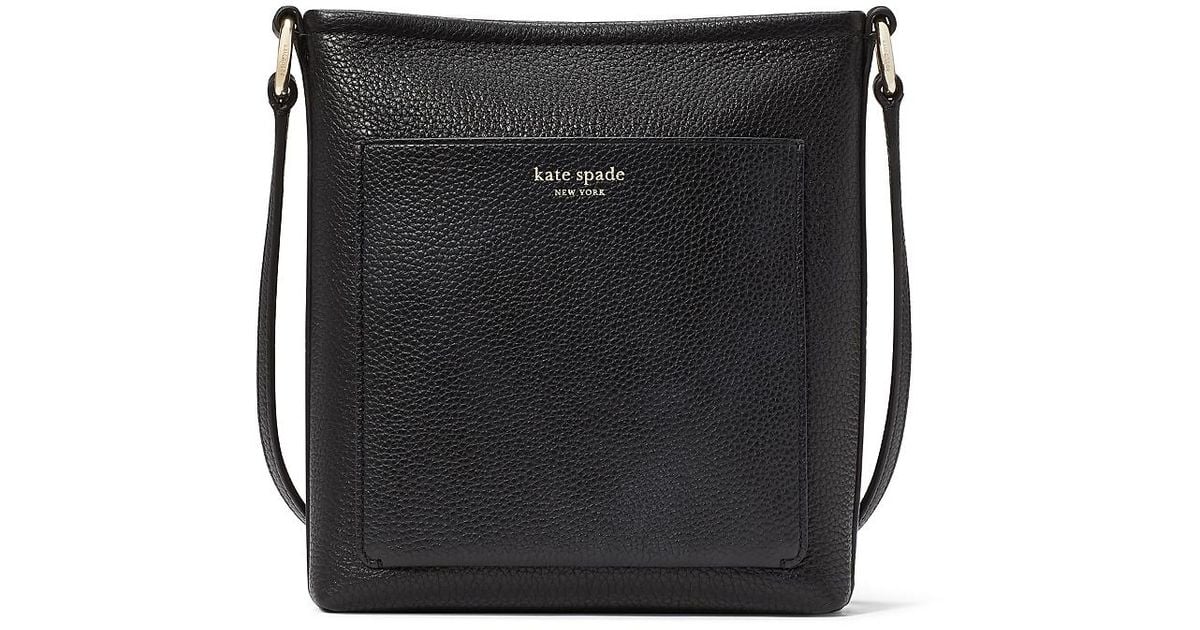Kate Spade Ava Pebbled Leather Swingpack in Black | Lyst