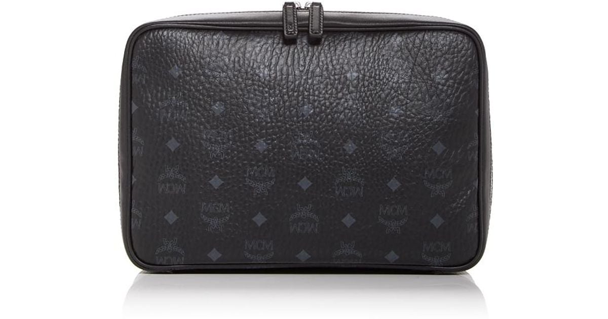MCM Ottomar Visetos Travel Case in Black for Men | Lyst