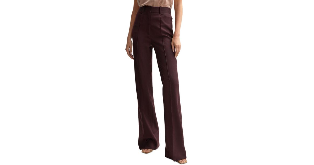 Reiss Wool Flora Flared Leg Pants | Lyst Reiss Wool Flora Flared Leg Pants | Lyst